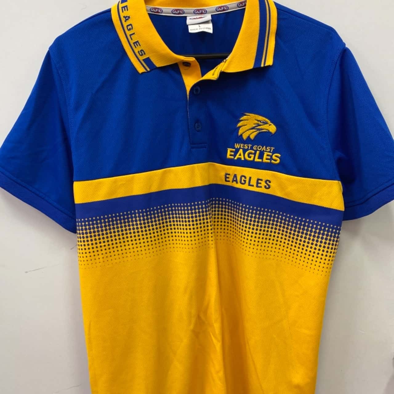 AFL Mens West Coast Eagles Shirt Size L
