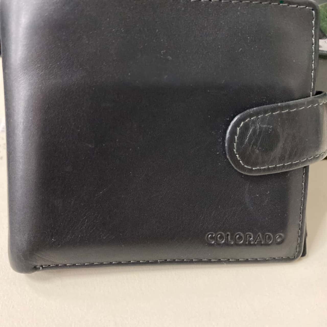Colorado Mens black leather wallet (s)