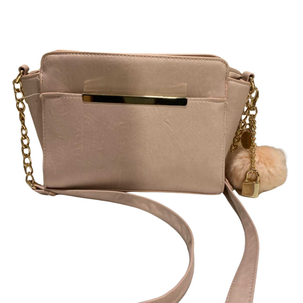 Marikai Womens Handbag Pink With gold chain