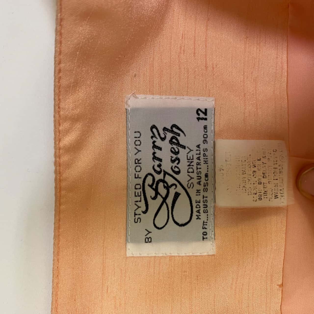 Vintage Barry Joseph Peach Suit & Skirt Set