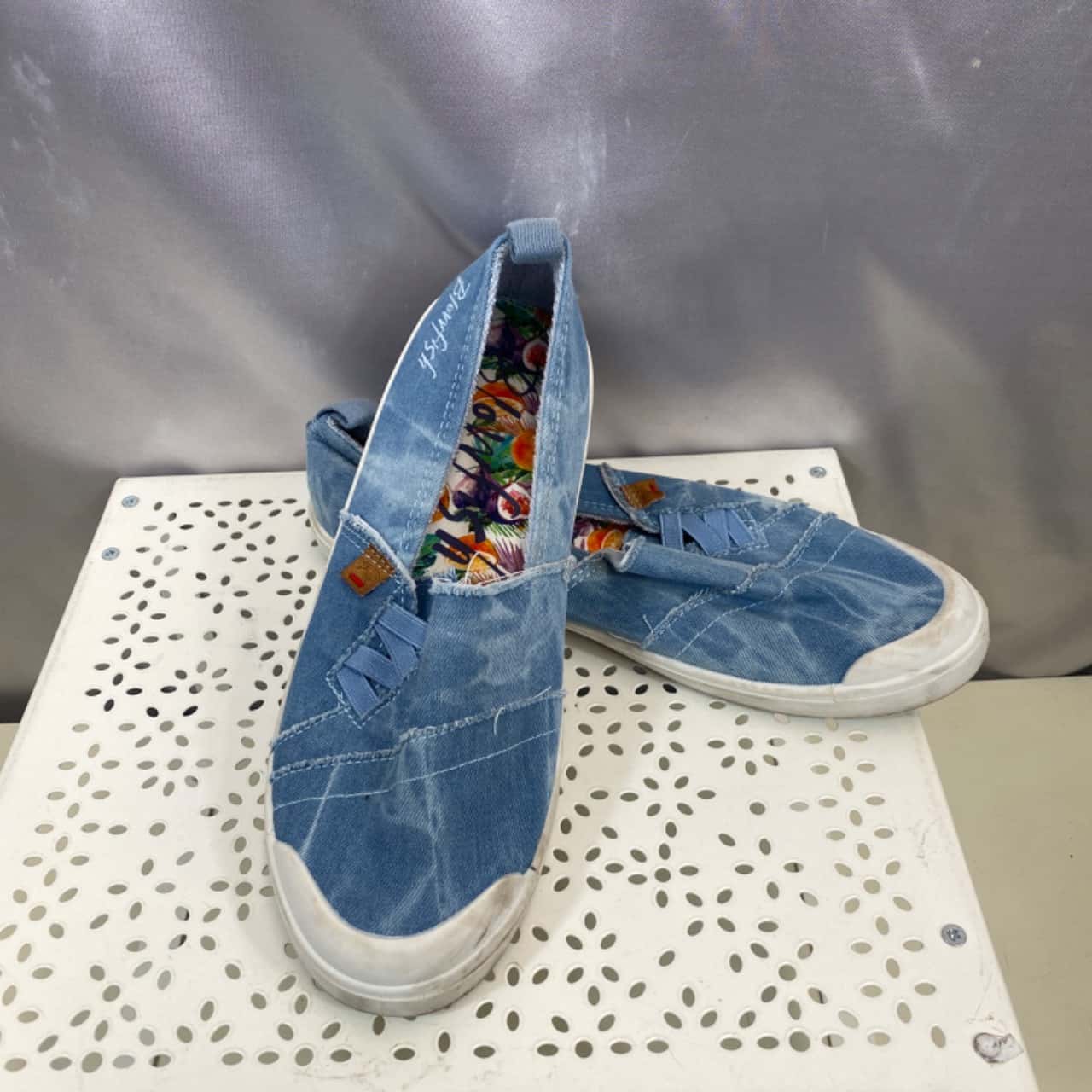 Blowfish Malibu Blue Shoes Size 7(s)