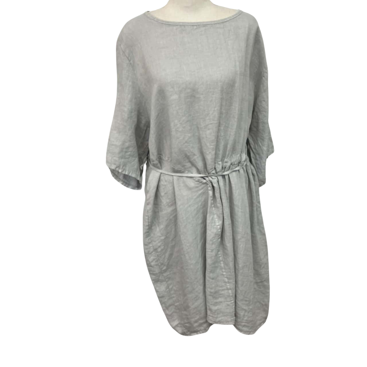 Grey Italian Linen Dress