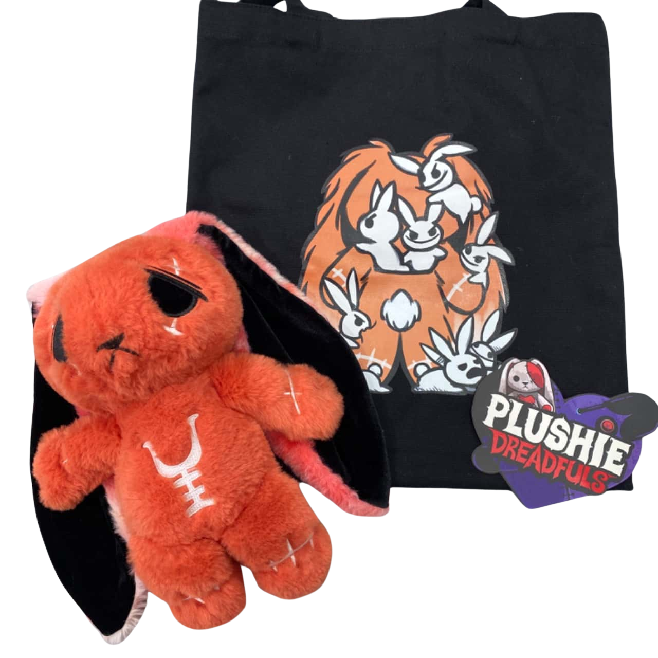 Plushie Deadful Bunny Rabbit Plushie & Tote Bag