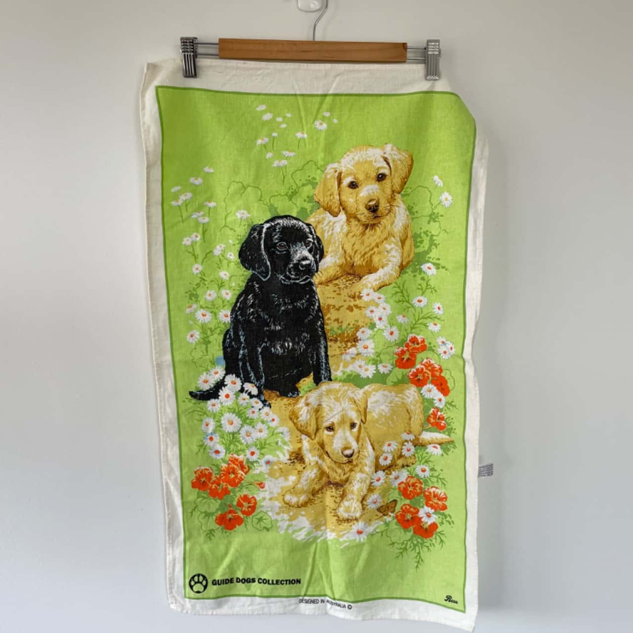 Kitchen Towel Ross Guide Dogs Collection Designed In Australia Linen Cotton