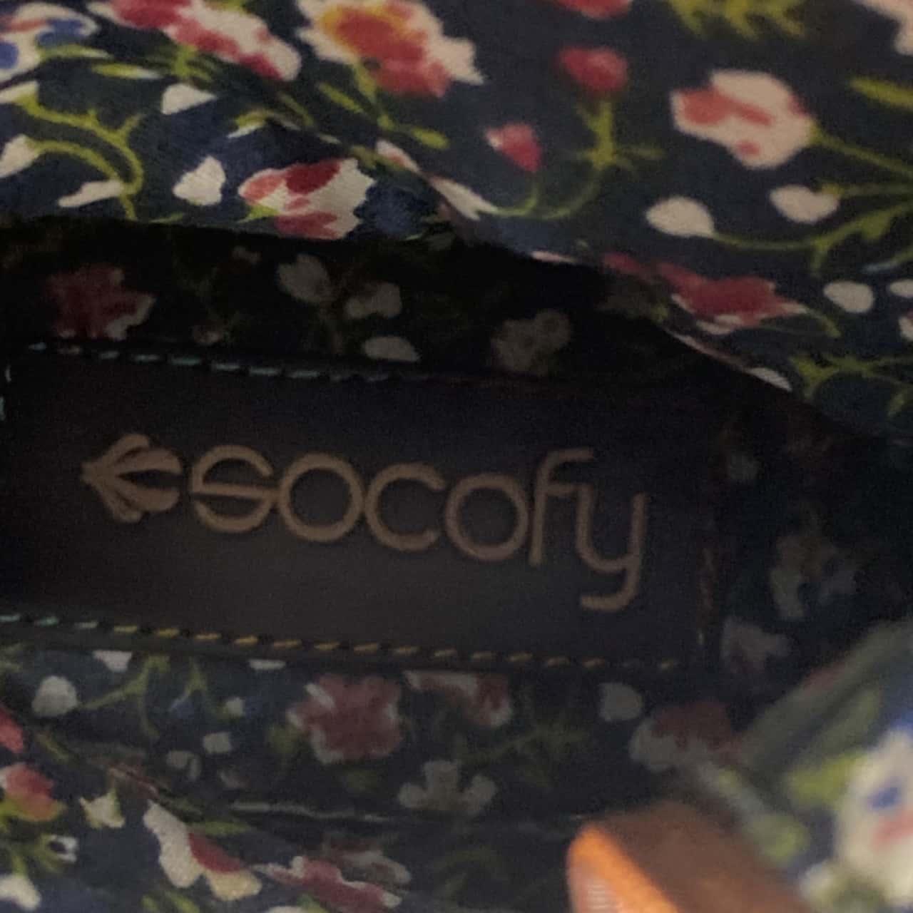 Womens Socofy Size 42 Brown & Multicoloured Embroidered Knee-high Boots(s)