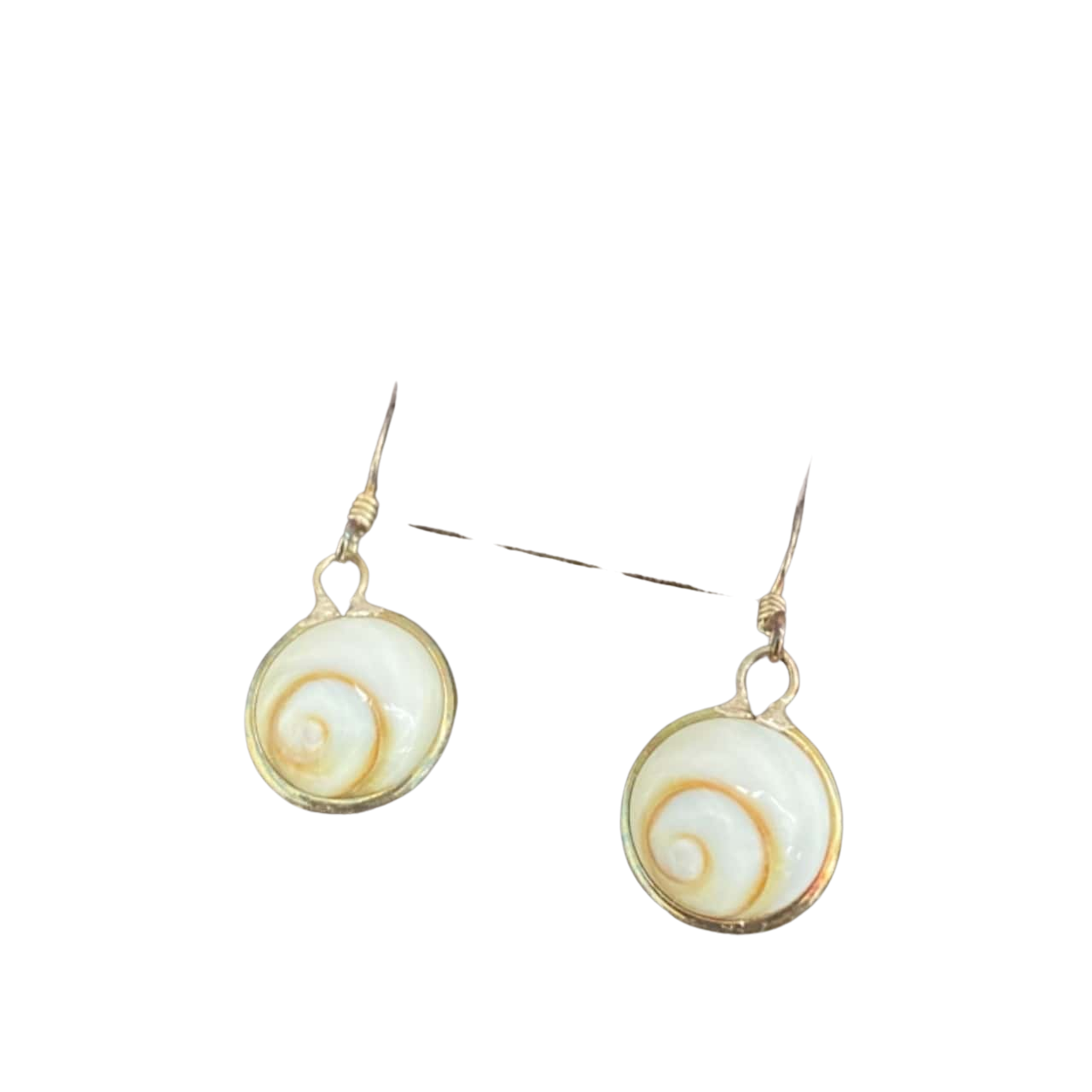 Spiral Shell Dangle Earrings