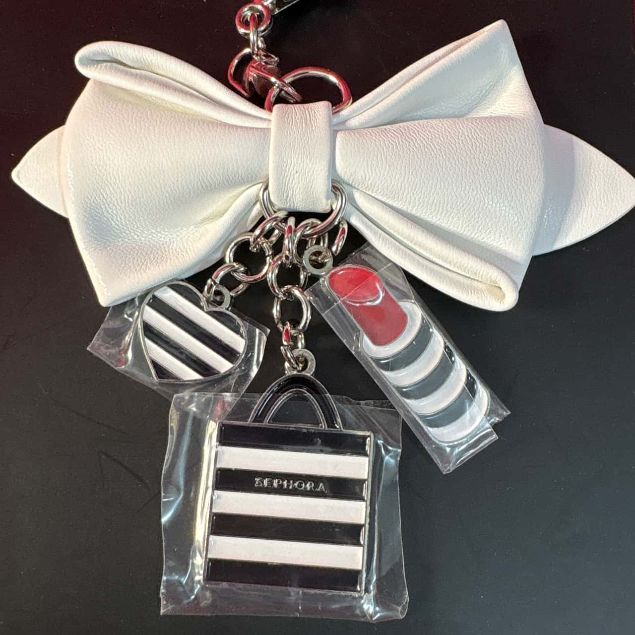 Women's Sephora Bow Key Ring with Charms