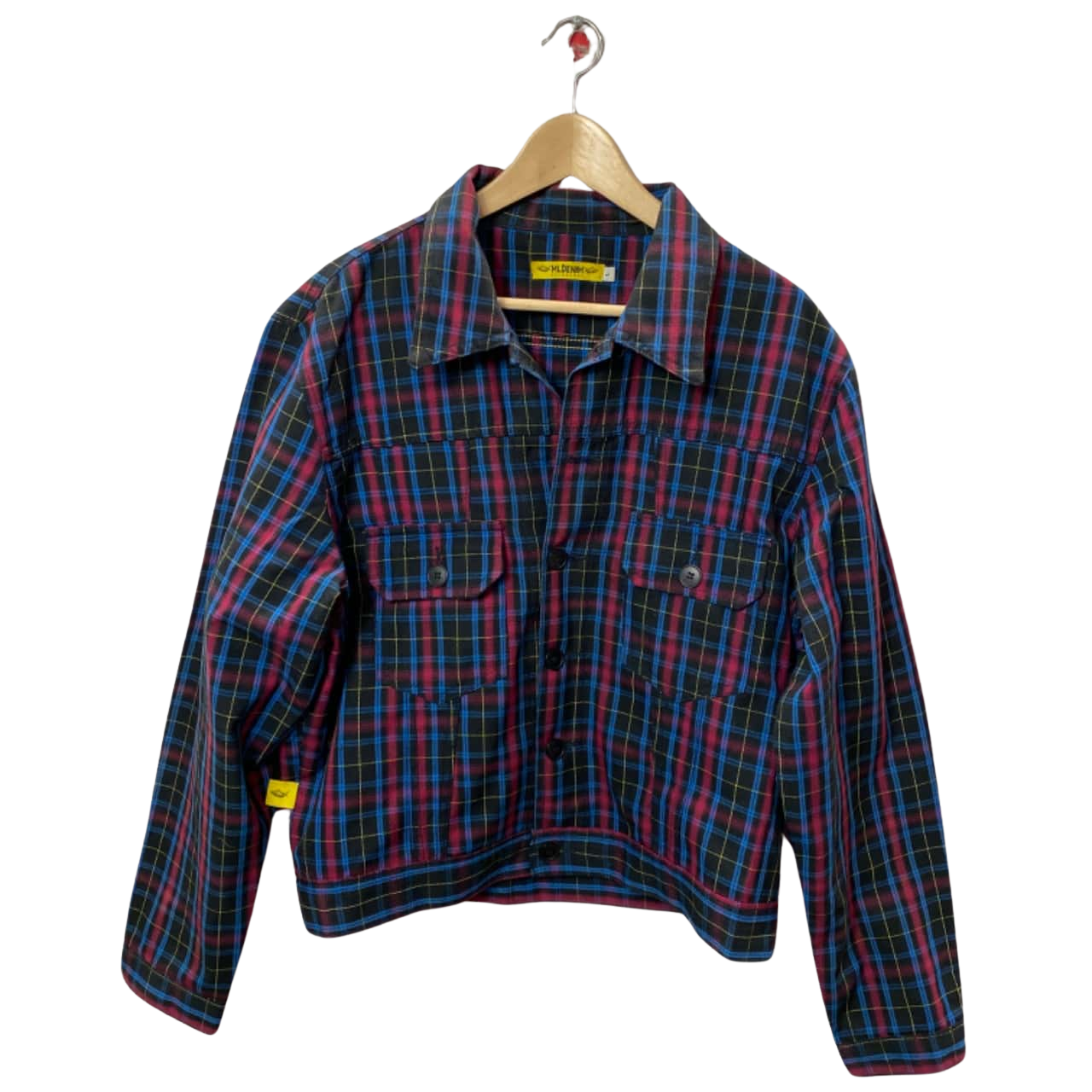 Vintage MLDemin Checked denim jacket L(s)