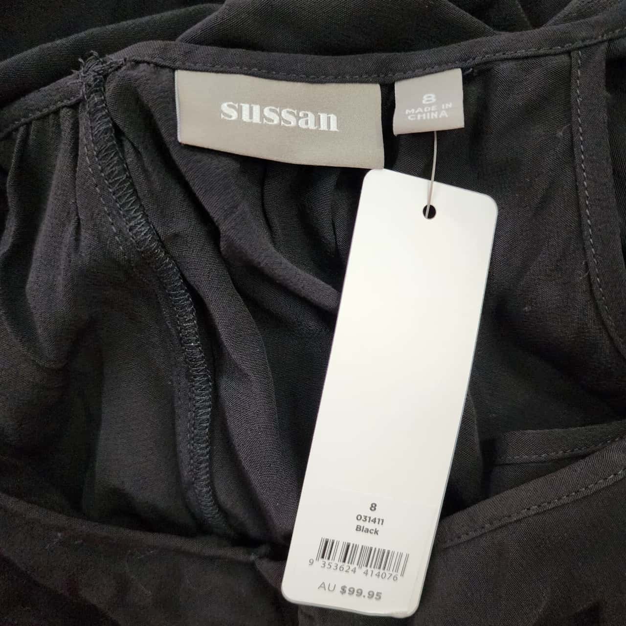 Sussan Womens Size 8 Maxi Dress Black BNWT RRP$99.95