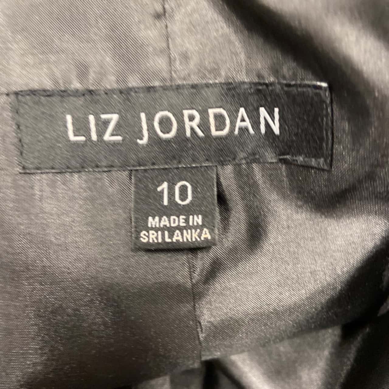 Liz Jordan Womens Size 10 Blazers Black (s)
