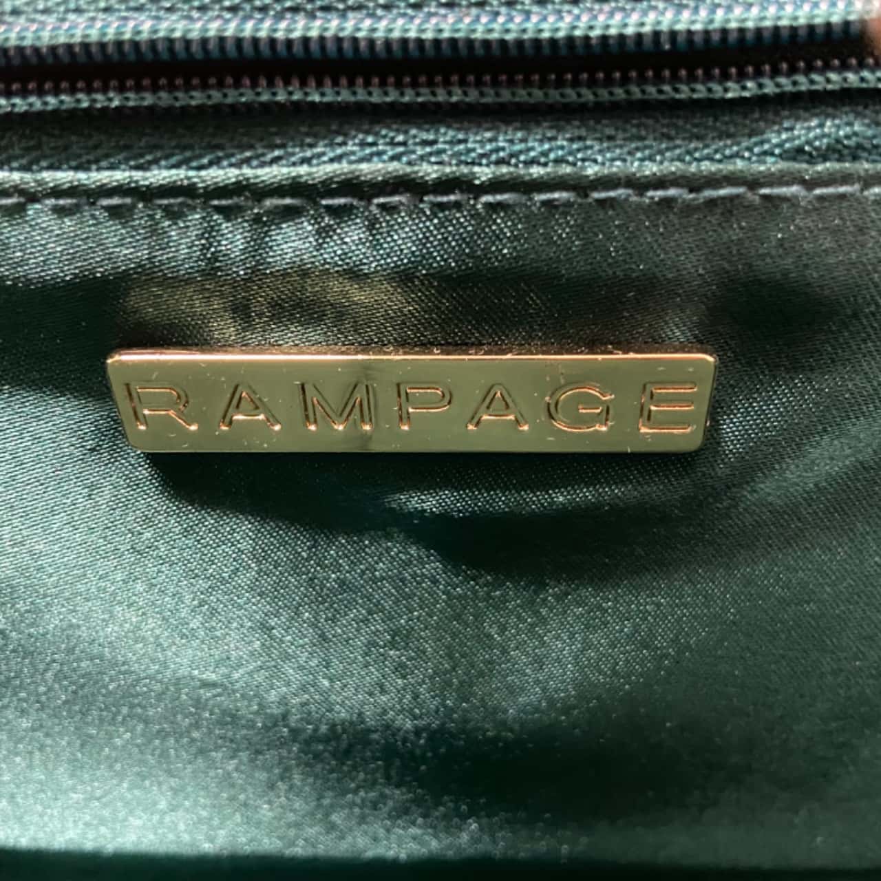 Rampage Black Gold Trim Leather Handbag