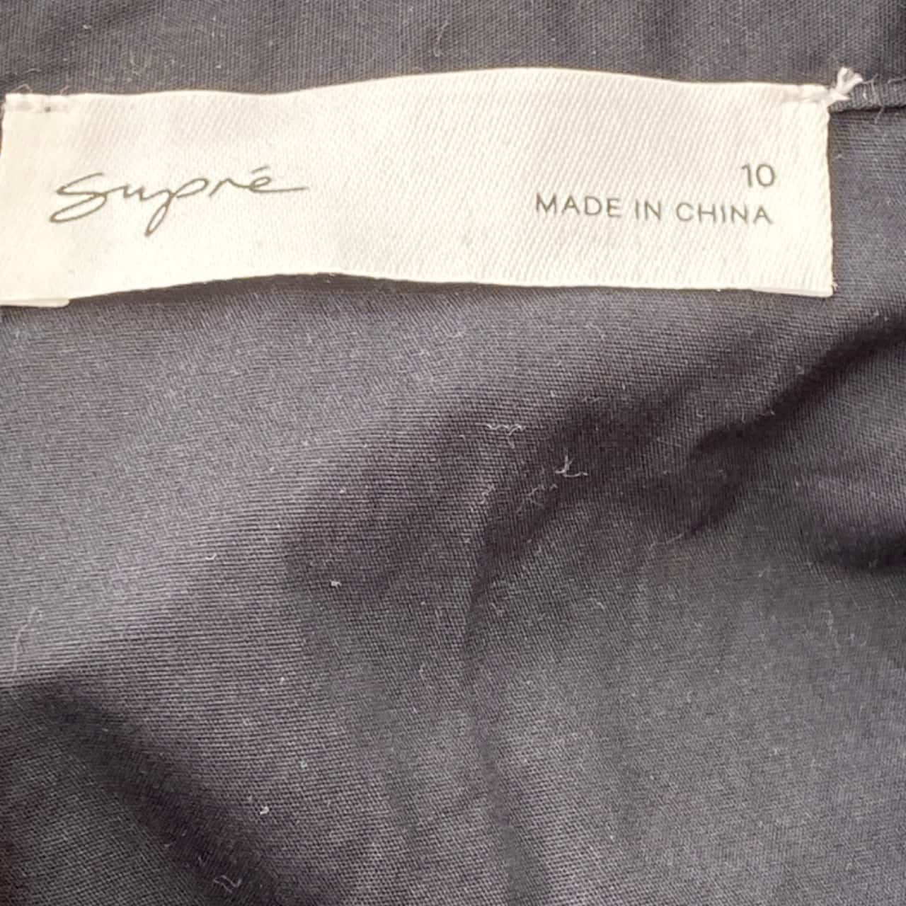 Supré Womens Size 10 Cropped Button Corset Top(s)