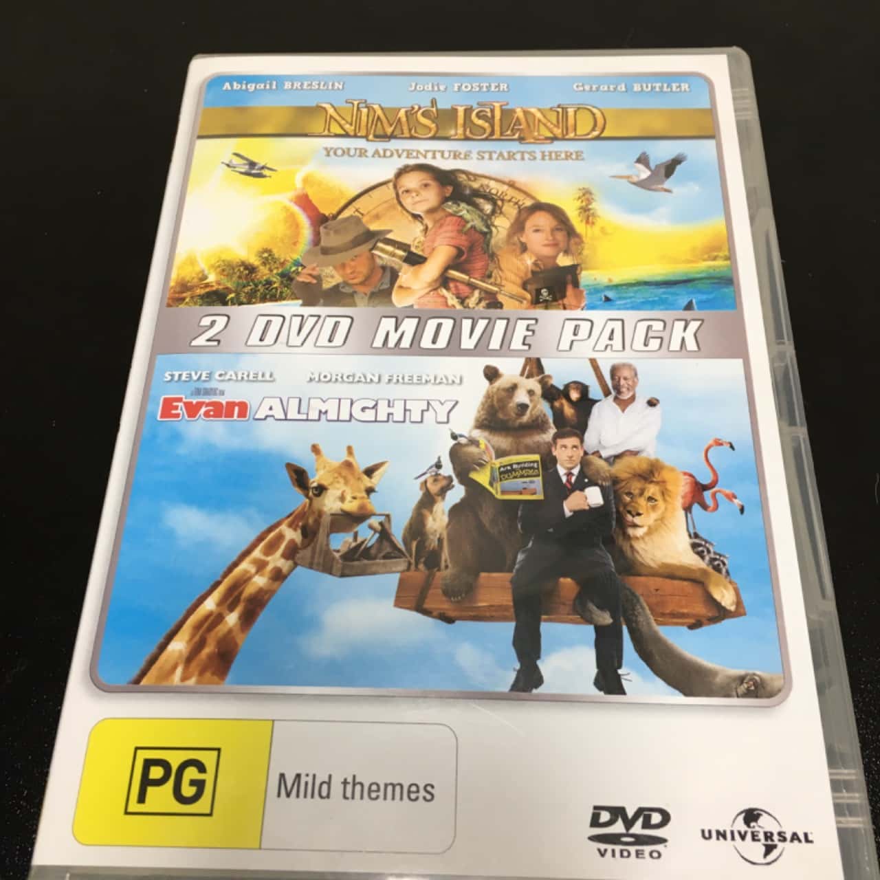 2 Movie DVD set, Nim's Island and Evan Almighty