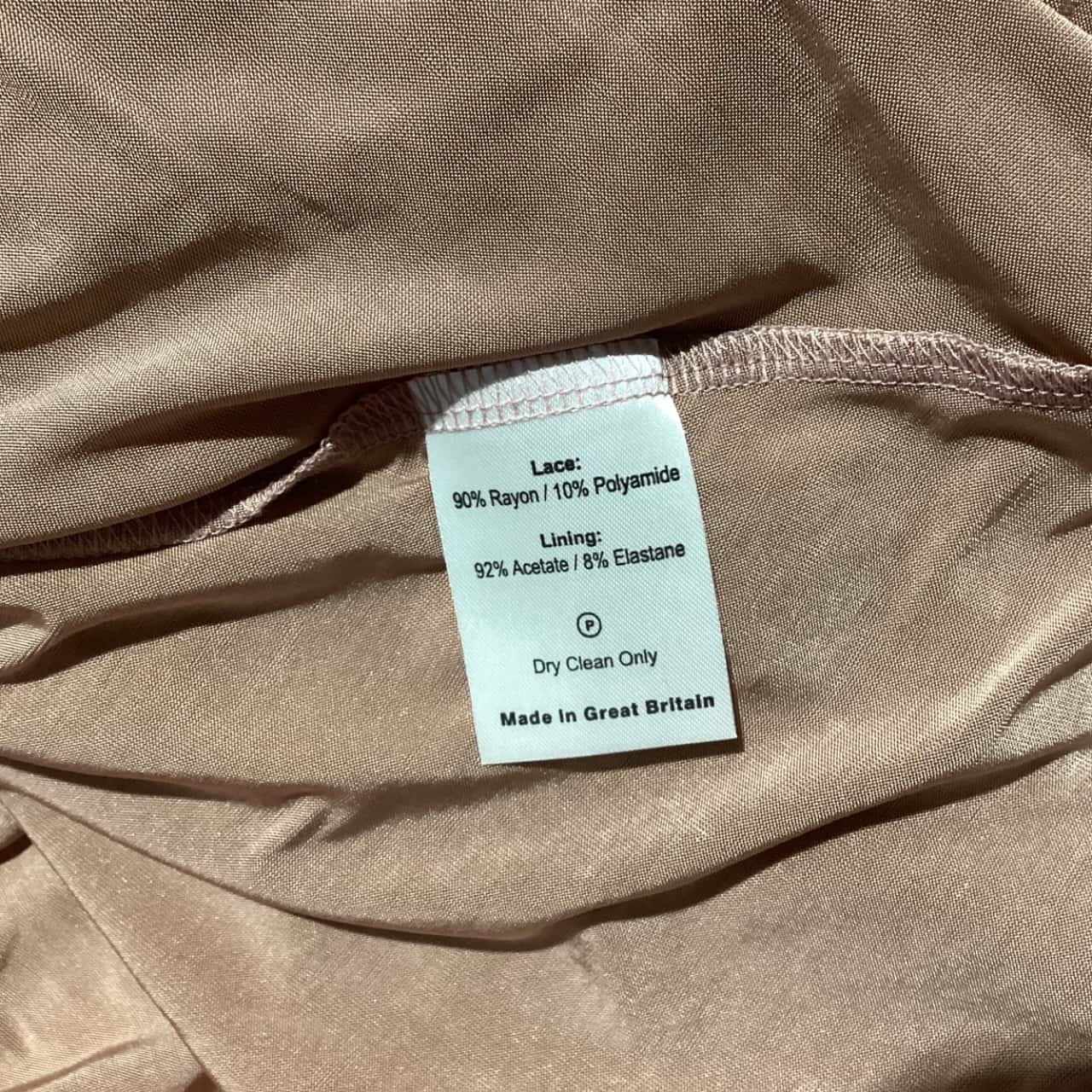 Tiffany Rose Womens Size 8 -10 Dusty Pink Lace Maternity Dress labled ...