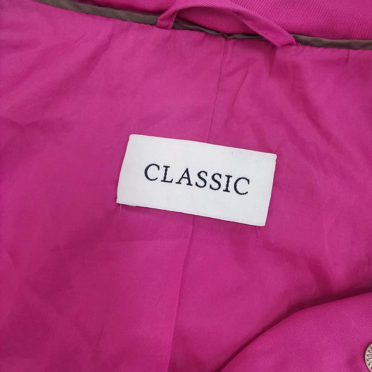 Marks & Spencer Classic Womens AU 18 Raspberry Coat (315)(s)