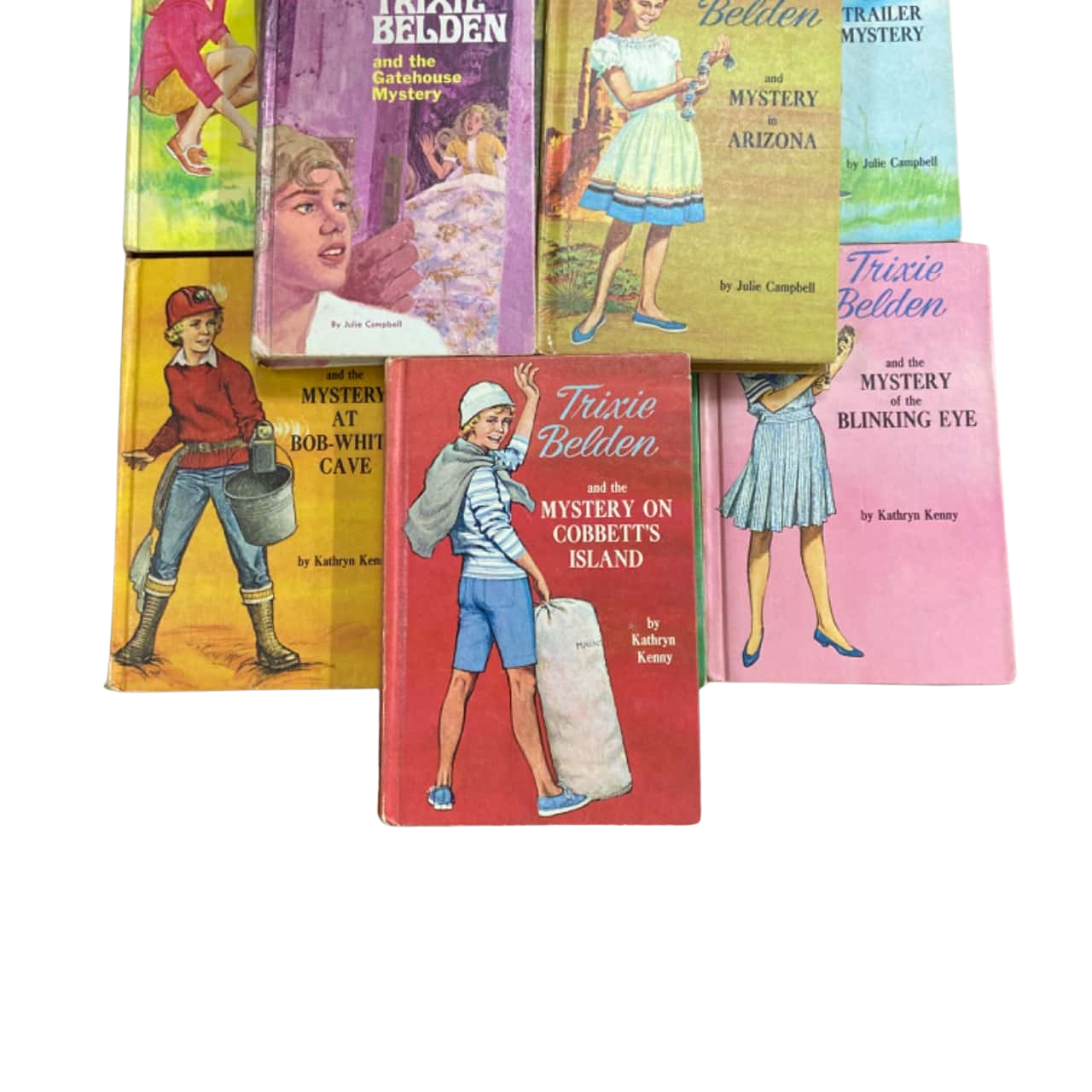 9 vintage Trixie Beldon books