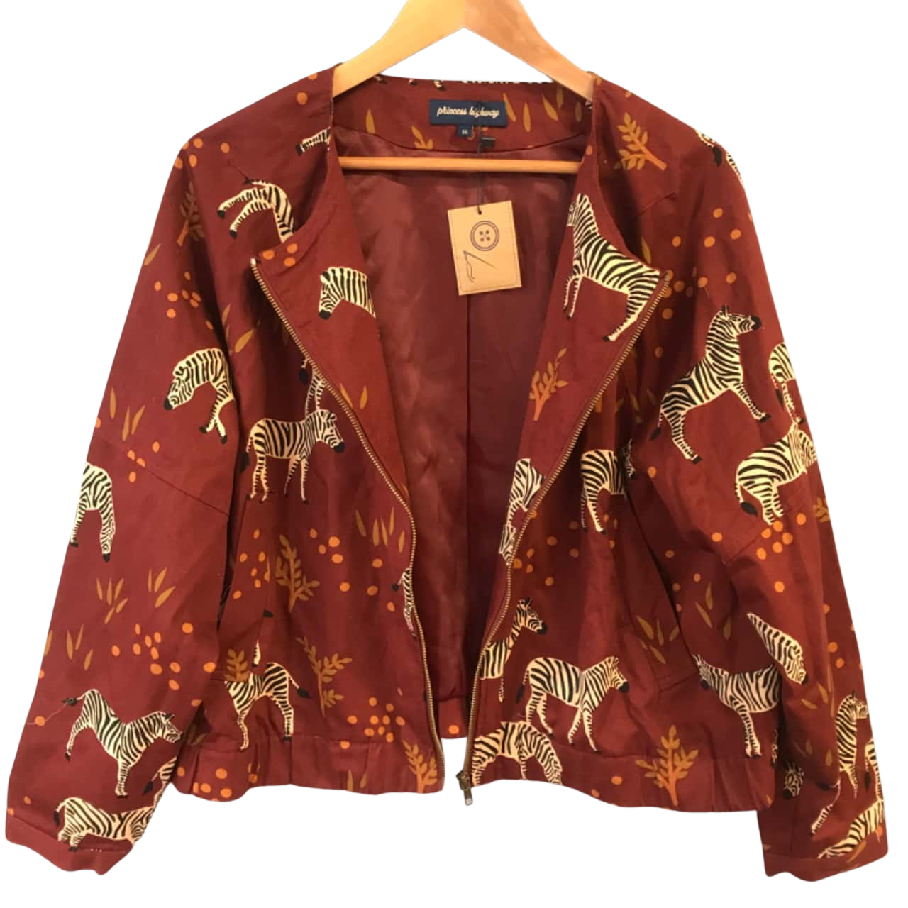 Princess Highway Zebra Print Jacket Size 16(s)