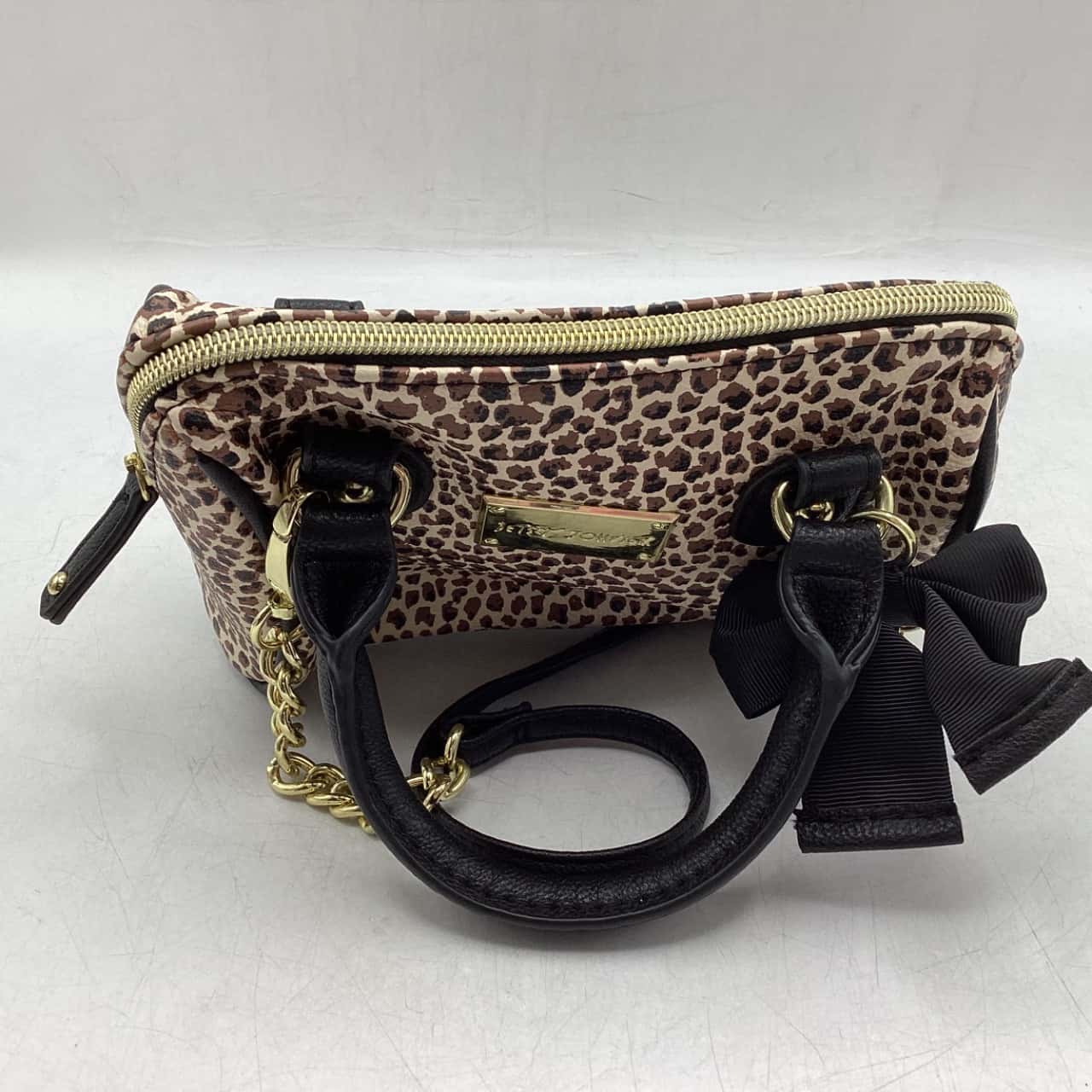 Betsey Johnson Leopard Print Mini Handbag
