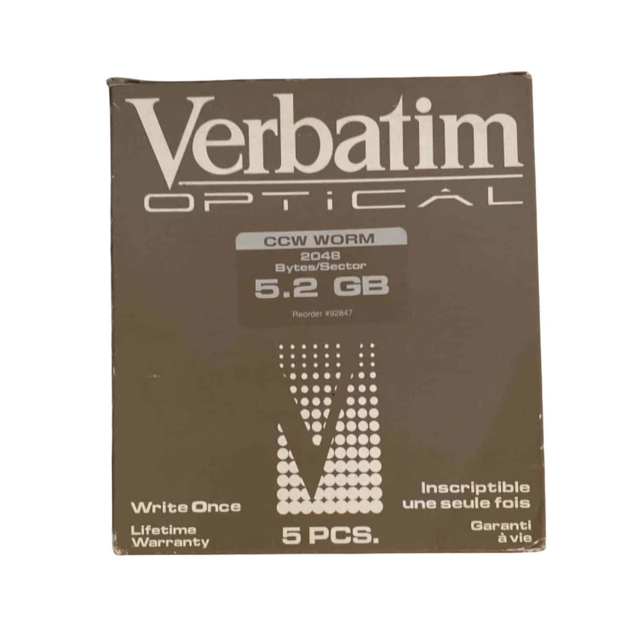 Verbatim Optical CCW WORM 5.2GB 5 pack