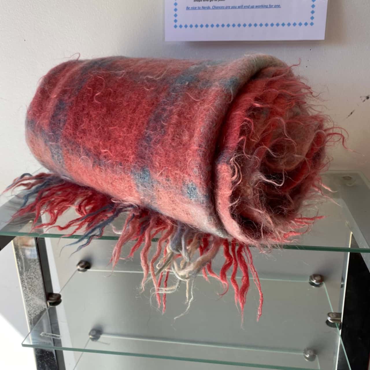 Pure Mohair Pile Throw Rug 1.3x 1.5m(s)