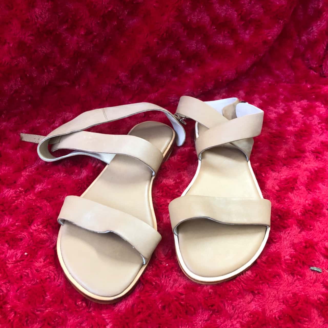 Witchery Rebecca Womens Brown Leather Sandals Size 37(s)