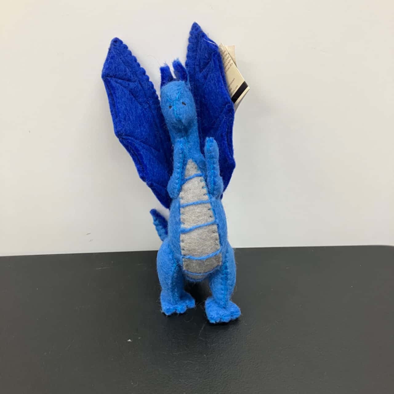 Papoose Toys Blue Felt Dragon BNWT(s)