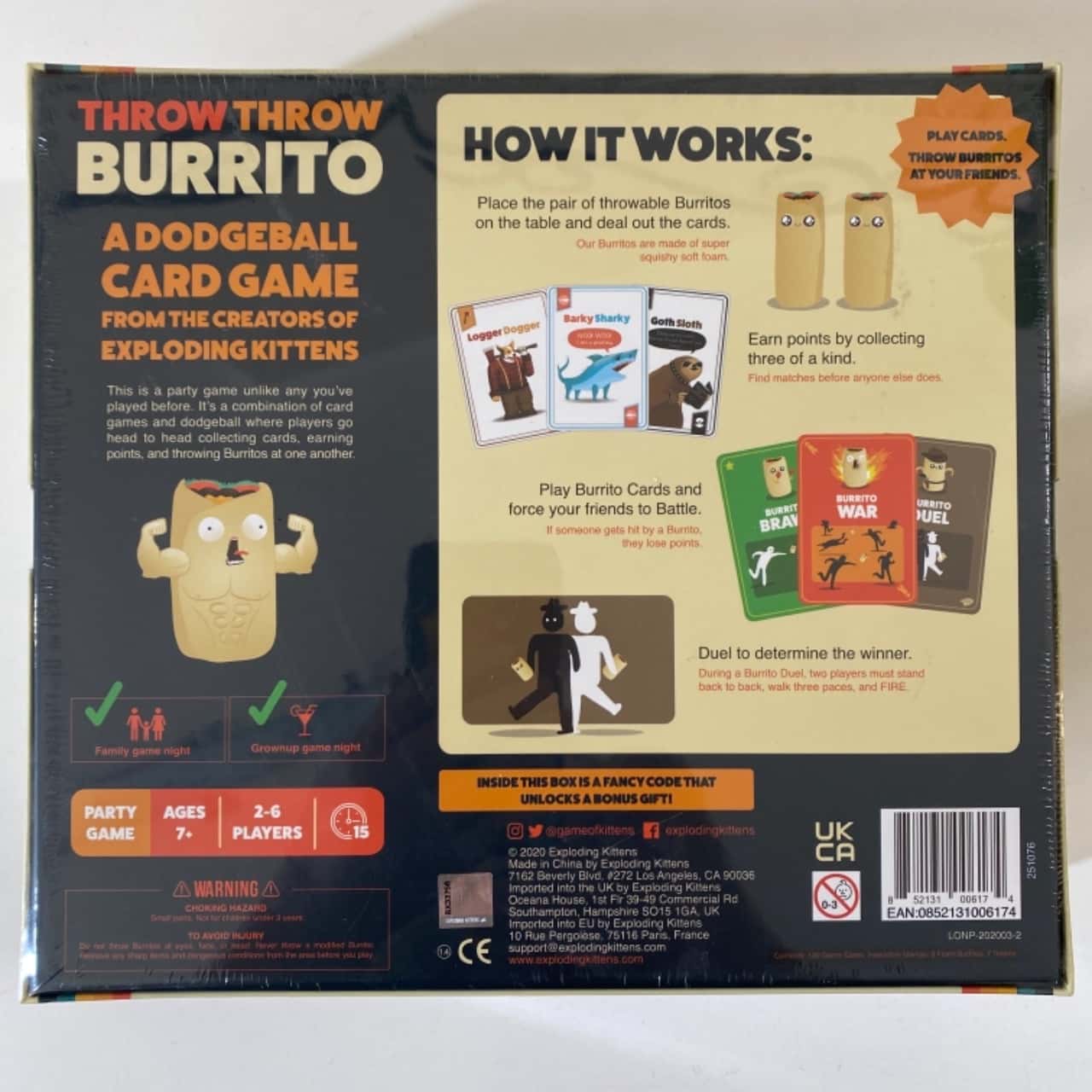 Throw Throw Burrito Game - New Sealed(s)