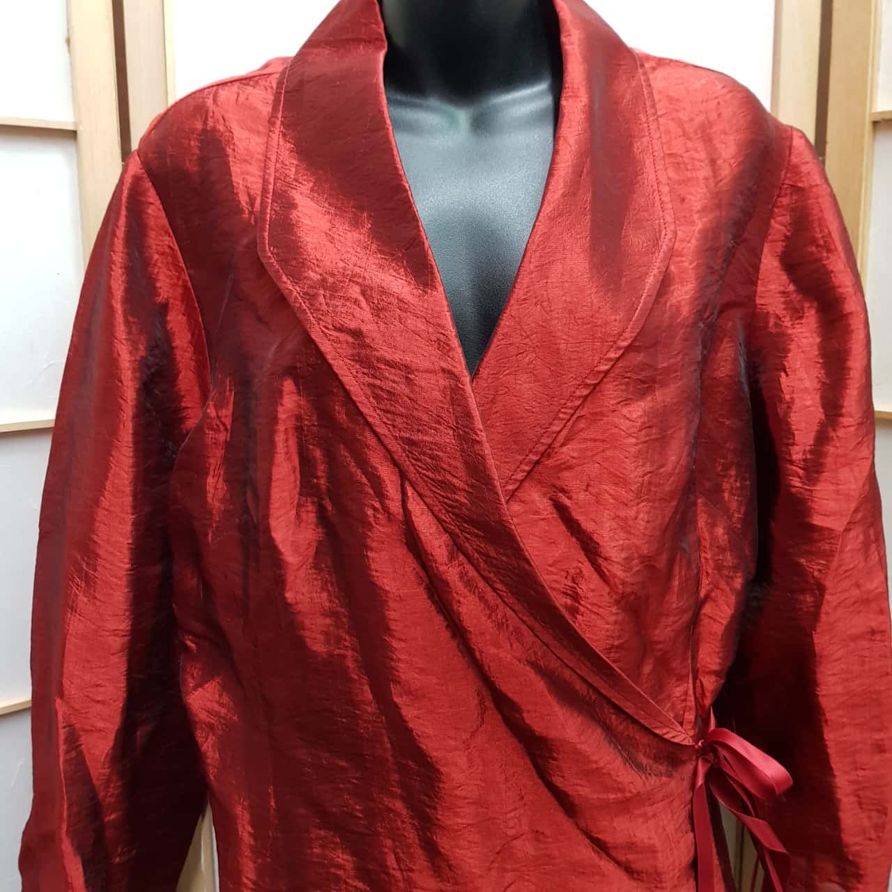 VINTAGE RETRO RSVP By PERRI CUTTEN WRAP BLOUSE Size 18 / XL (s)