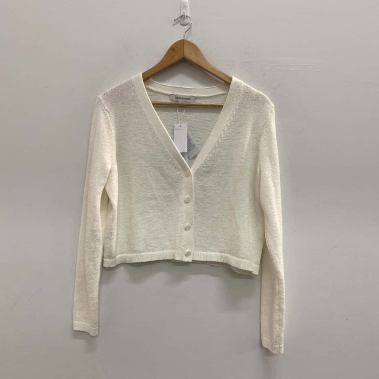 Forever New Womens Size S Cardigans White (s)