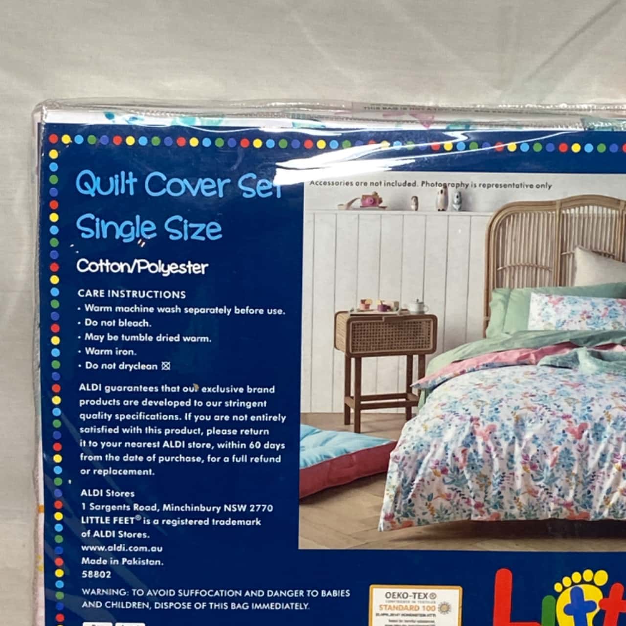 Little Feet Quilt Cover Set Single(s)