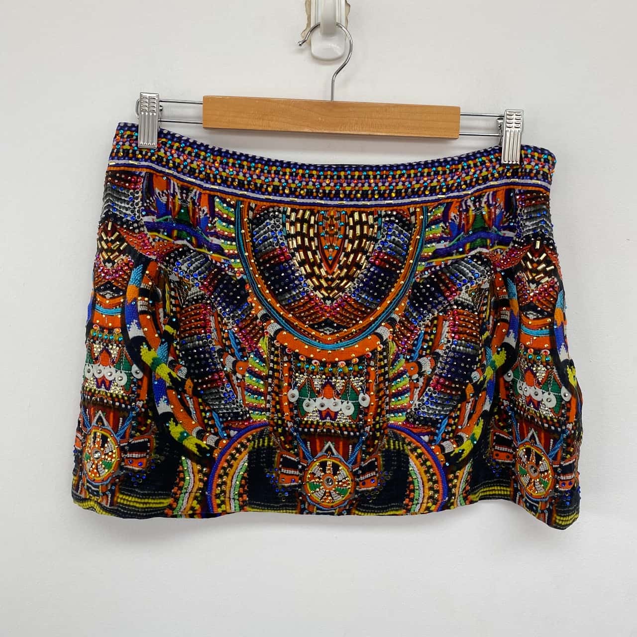 Camilla Colorful Embellished Mini Skirt Size 2 (s)