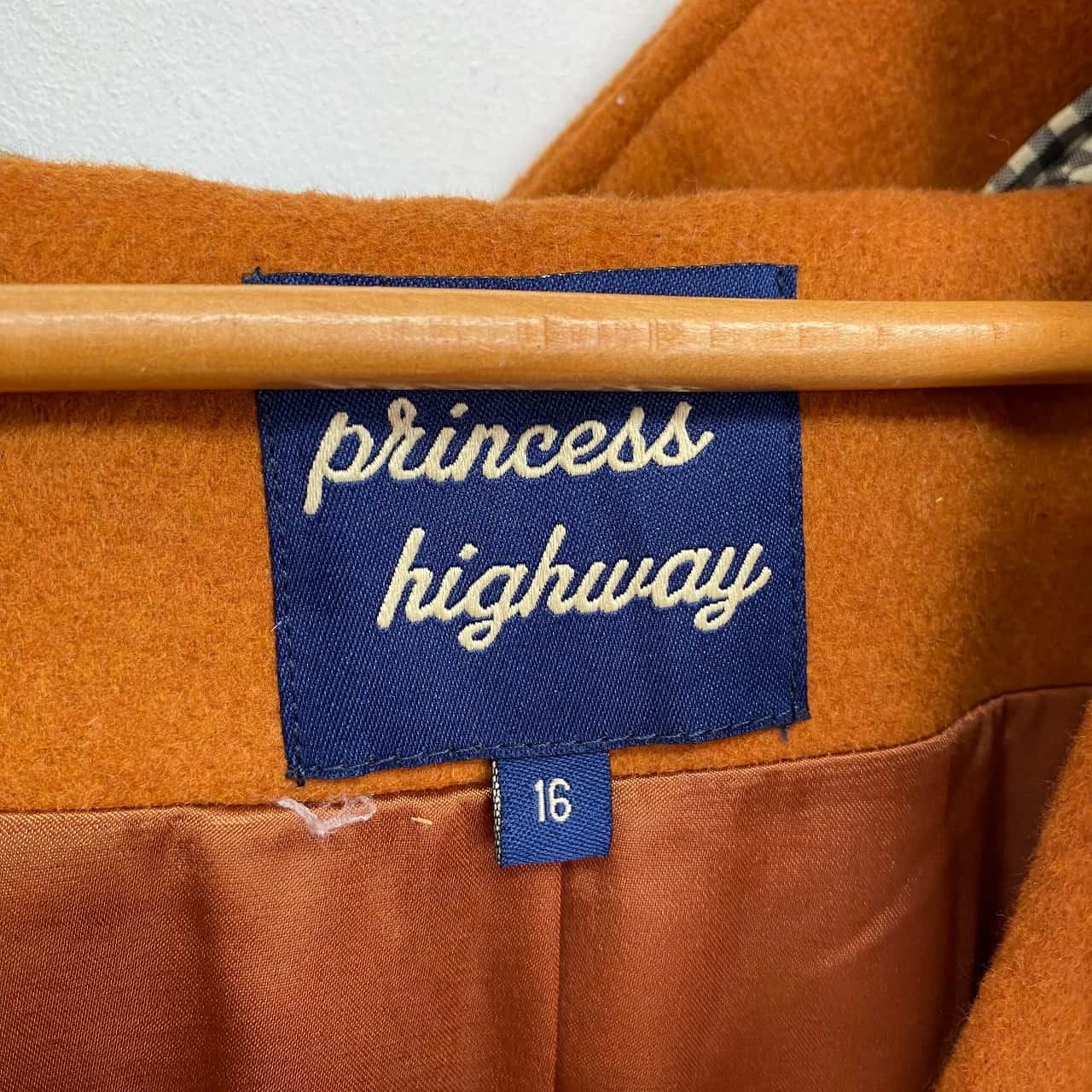 Princess Highway Light Brown Winter Coat Size 16