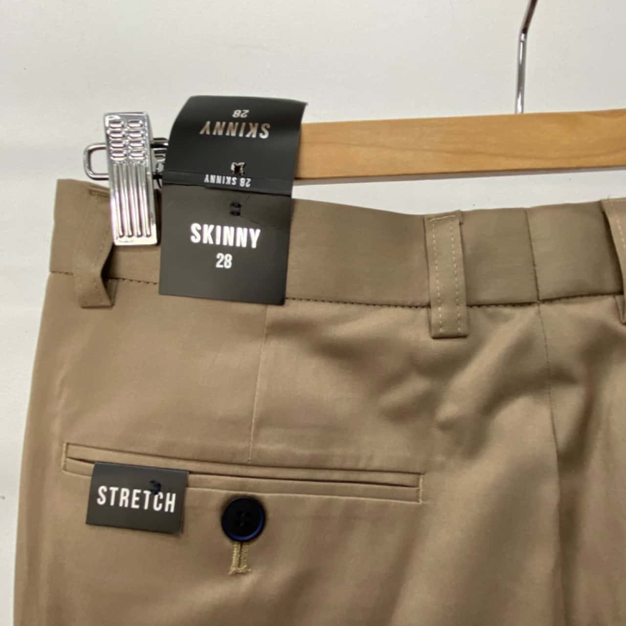 Conner Mens Suit Beige /Black Lined