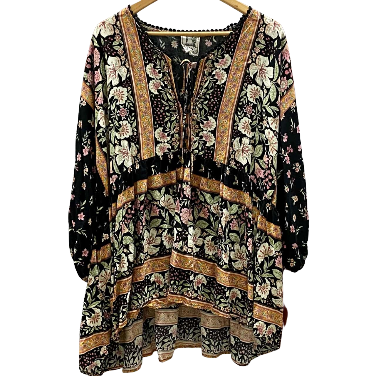 Jaase Long Sleeve Multicoloured / Pattern Size 16 Boho Top(s)