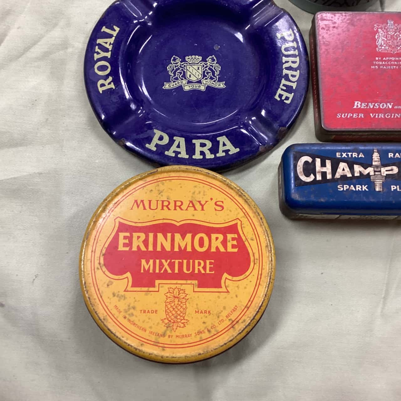 Collectable tobacco lolly and Ricketts blue bag (g)(s)