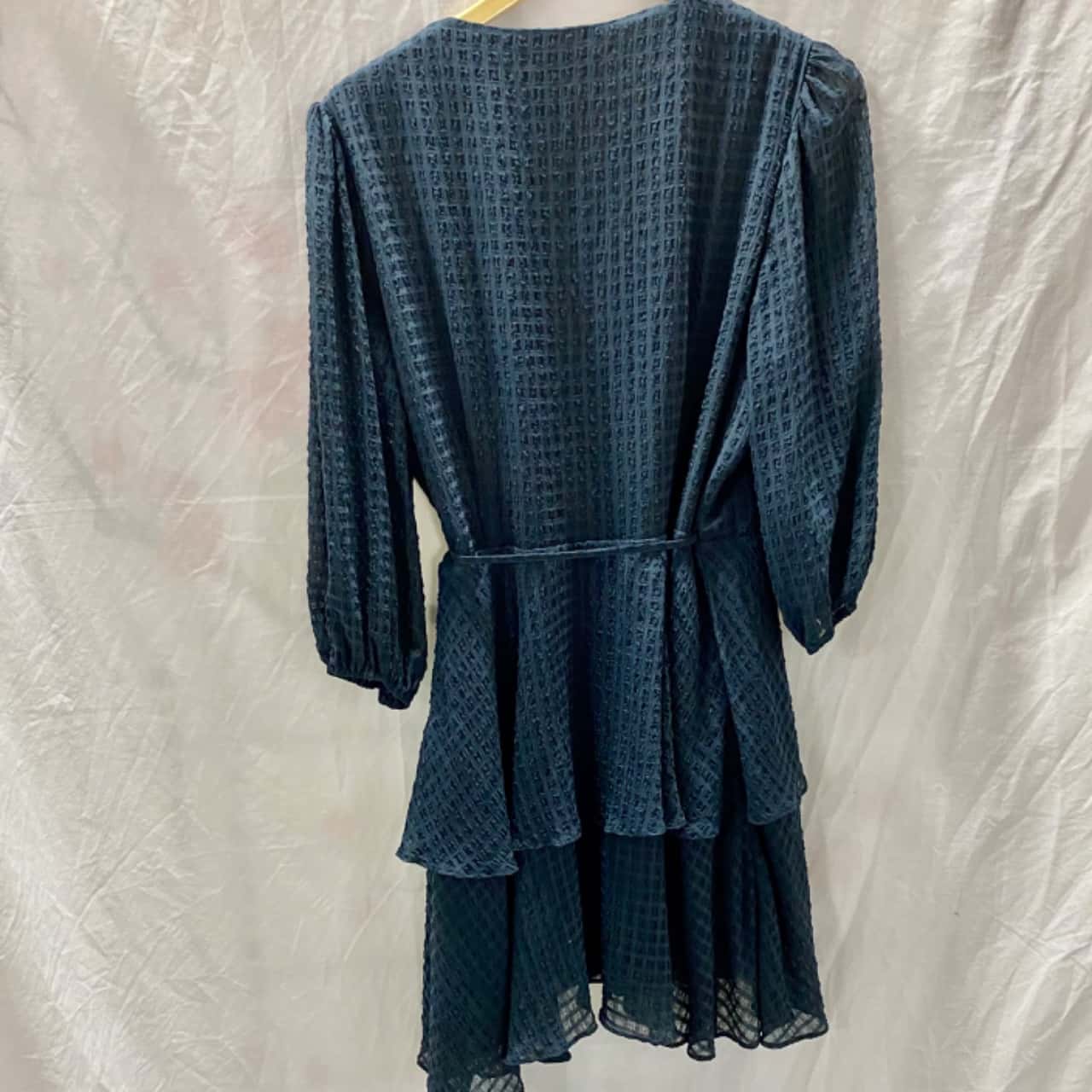 Sheike blue V neck dress Size 16(s)