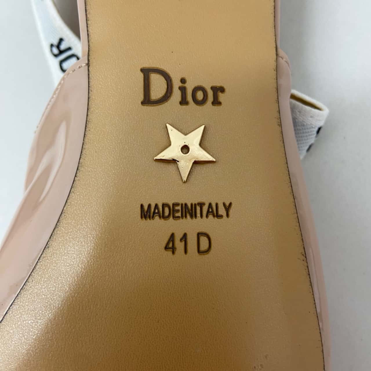 Womens J'Adior Ribbon Slingback Flats - Size 41D -Beige (s)