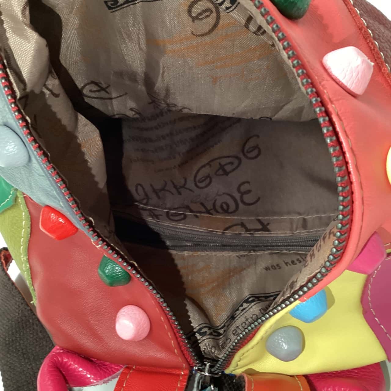 Womens Backpack Multicolour Patchwork (s)