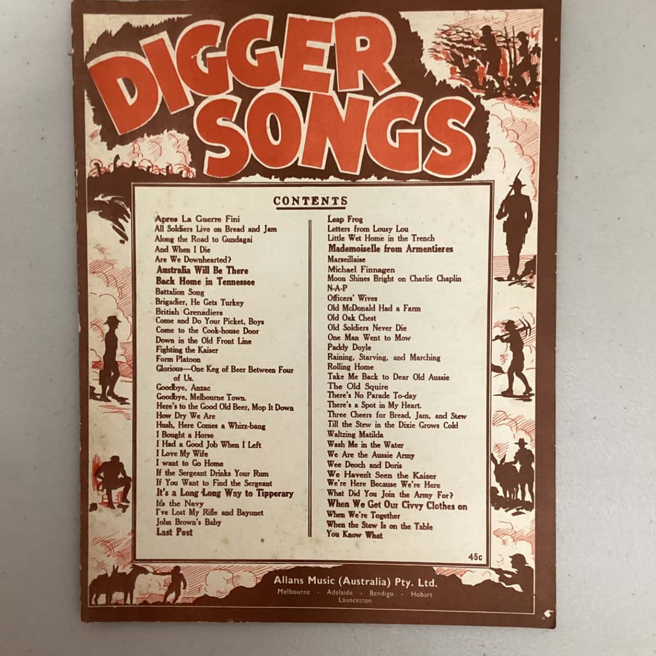 Digger Songs (1932)