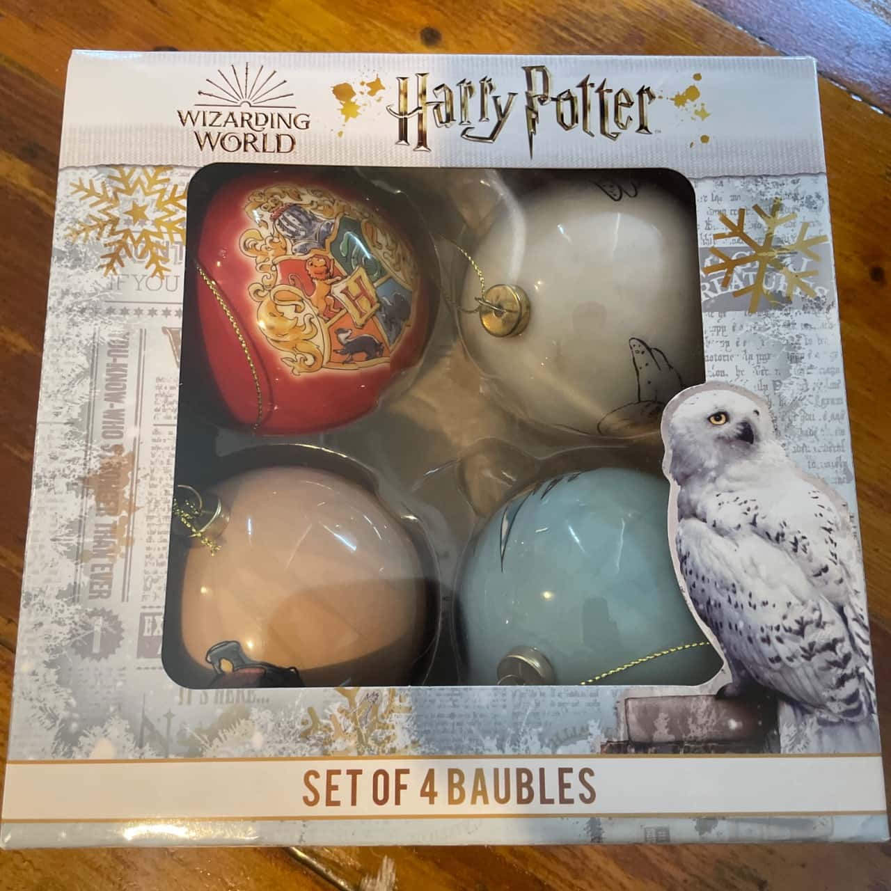 Harry Potter Set of 4 Baubles (s)