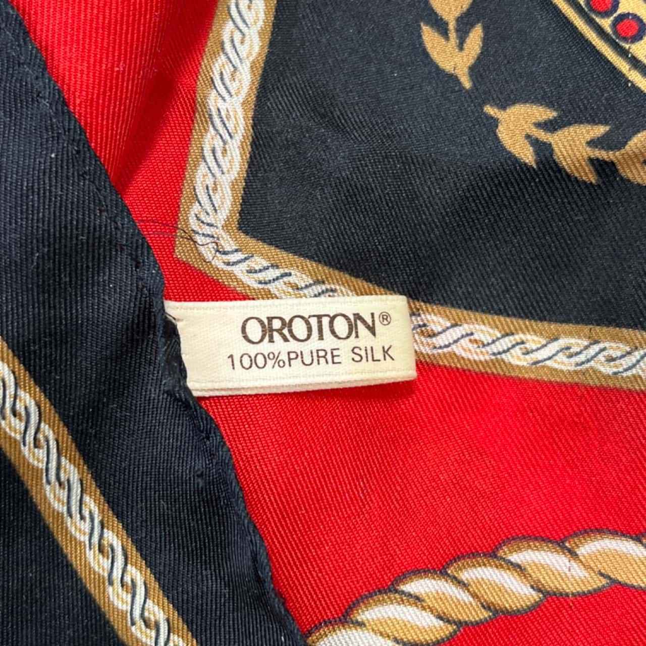 Oroton 100% Silk Scarf. 85 x 85 cm square(s)