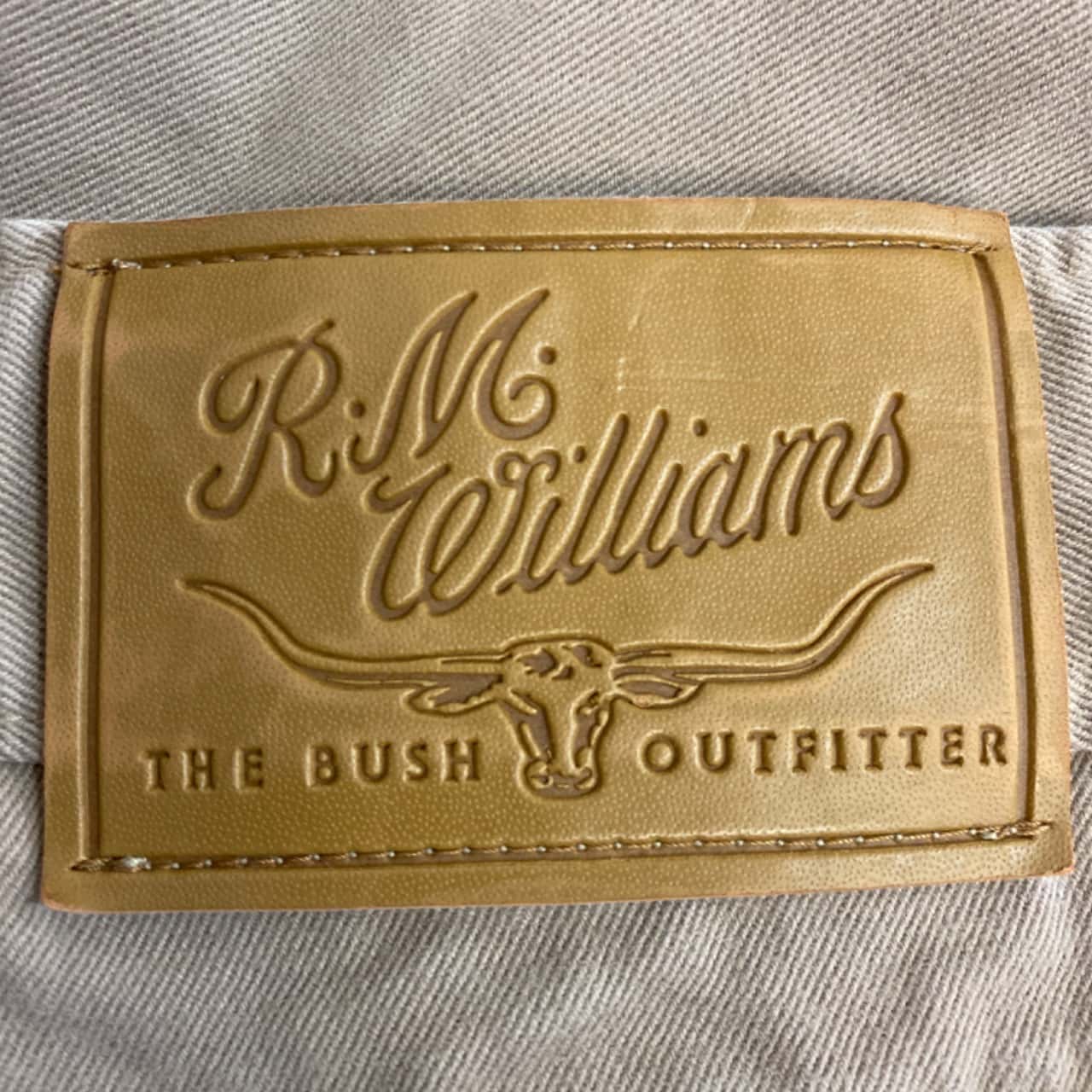 R.M. Williams Mens Size 34R Pants Straight Leg Brown