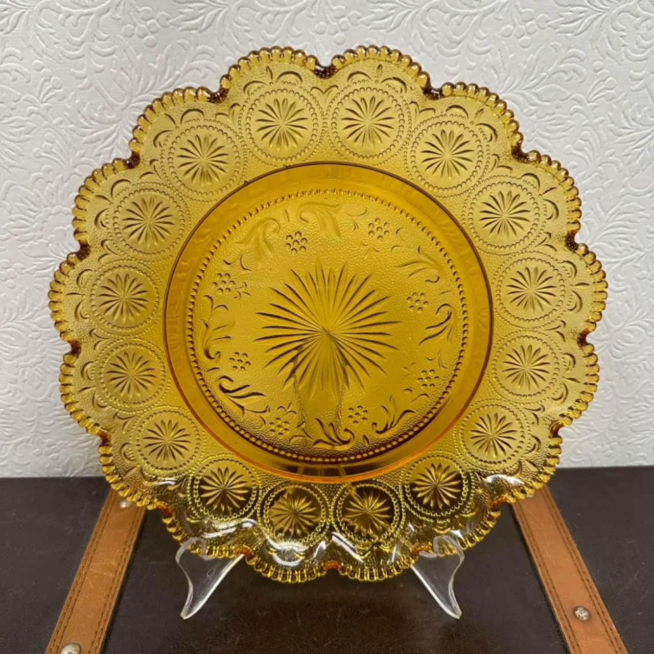 Late 1970’s American Concord Amber Dinner Plate(s)