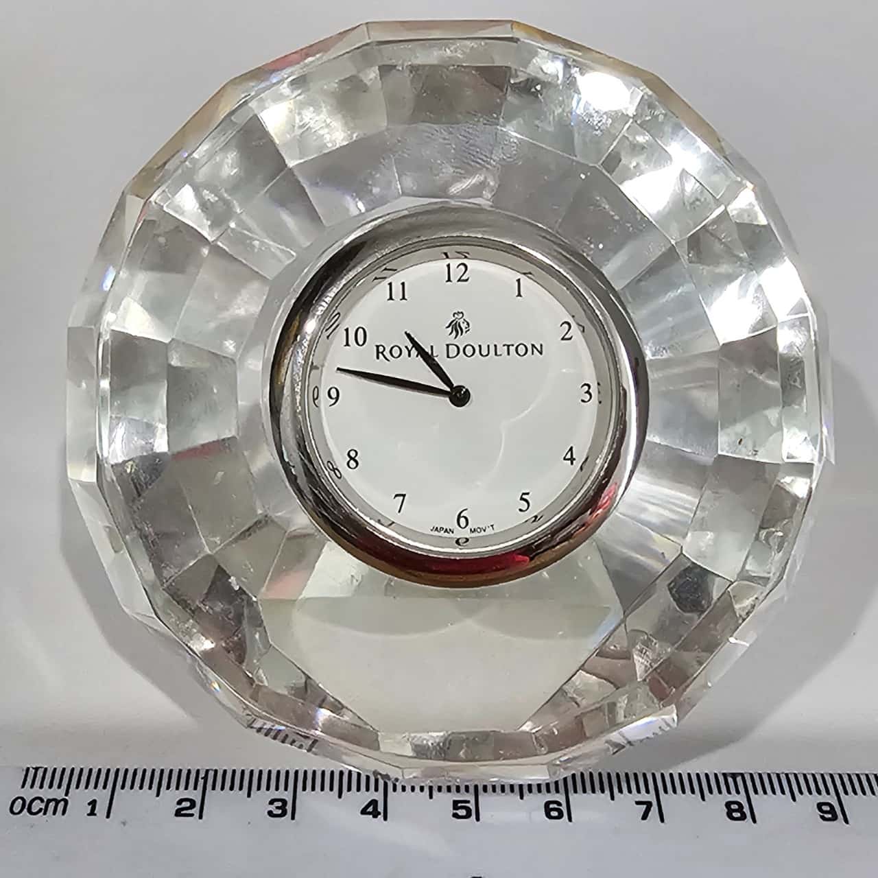 Royal Doulton Crystal Mantel Clock