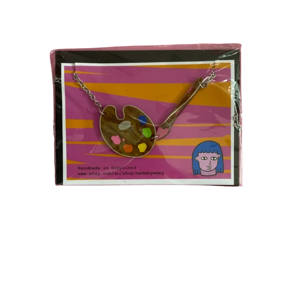 Brush and pallet necklace (s)