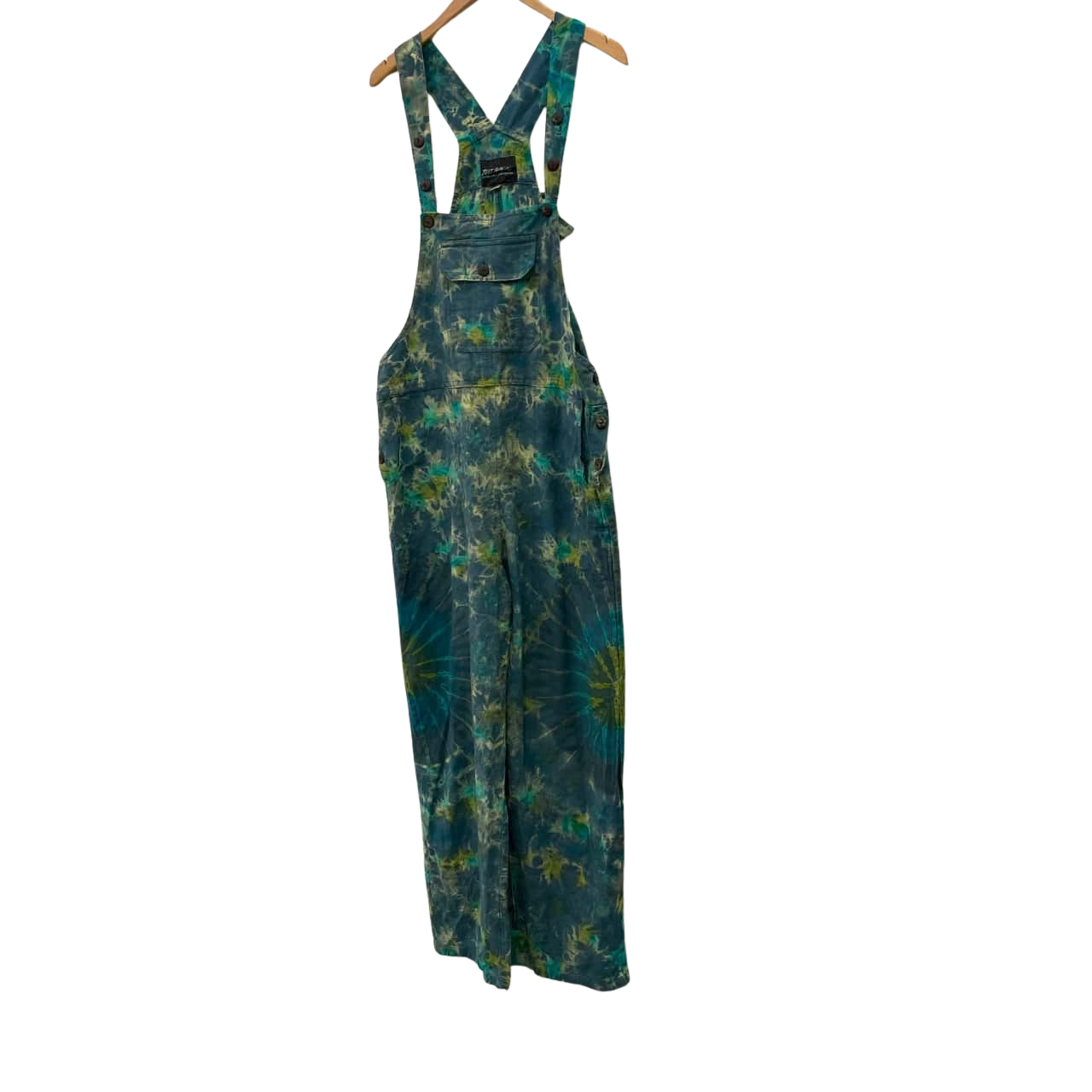 Just Magic Womens Size M Overalls Blue / Green / Multicoloured