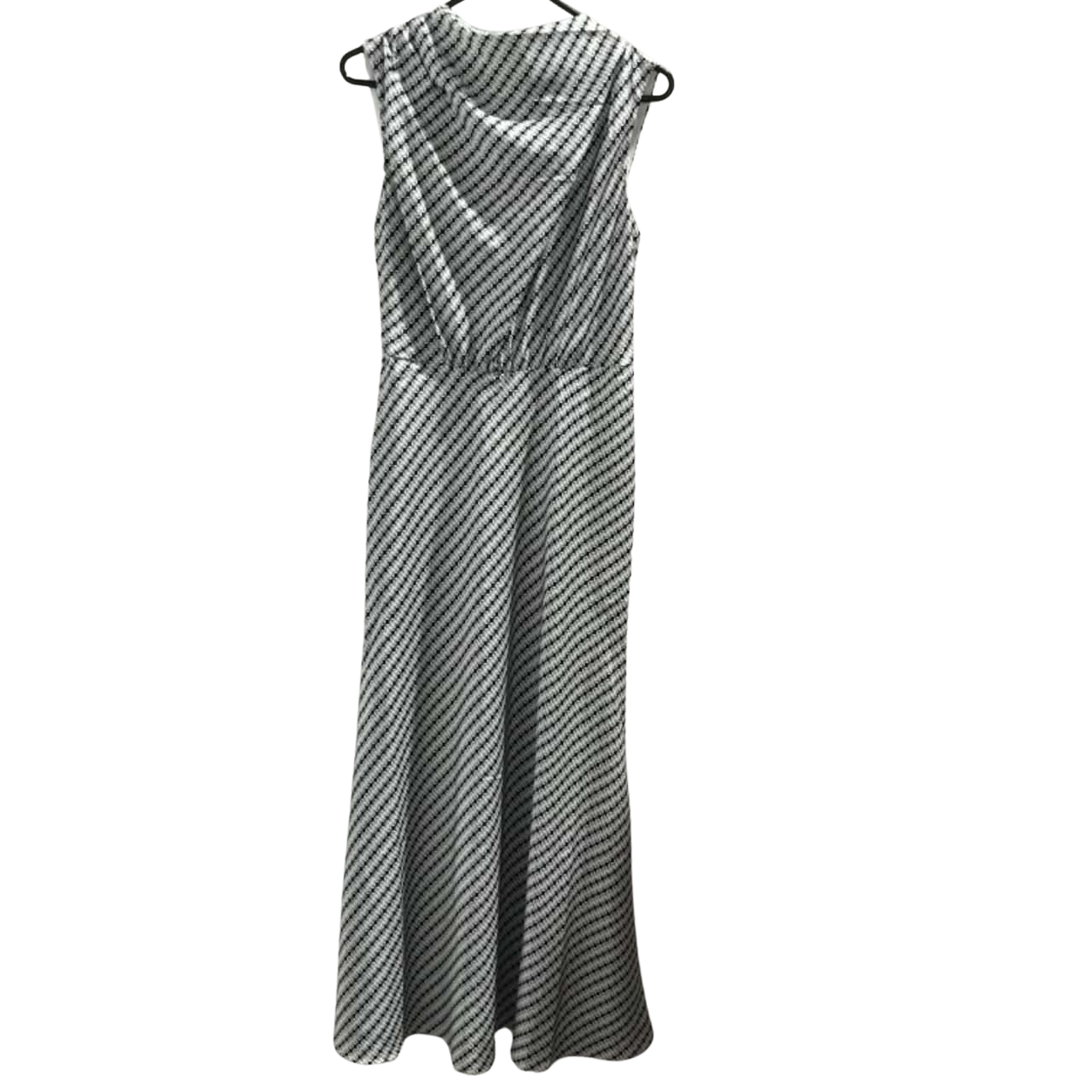BNWT Portmans Womens Size 8 Maxi Dress Black / Pattern / White (s)