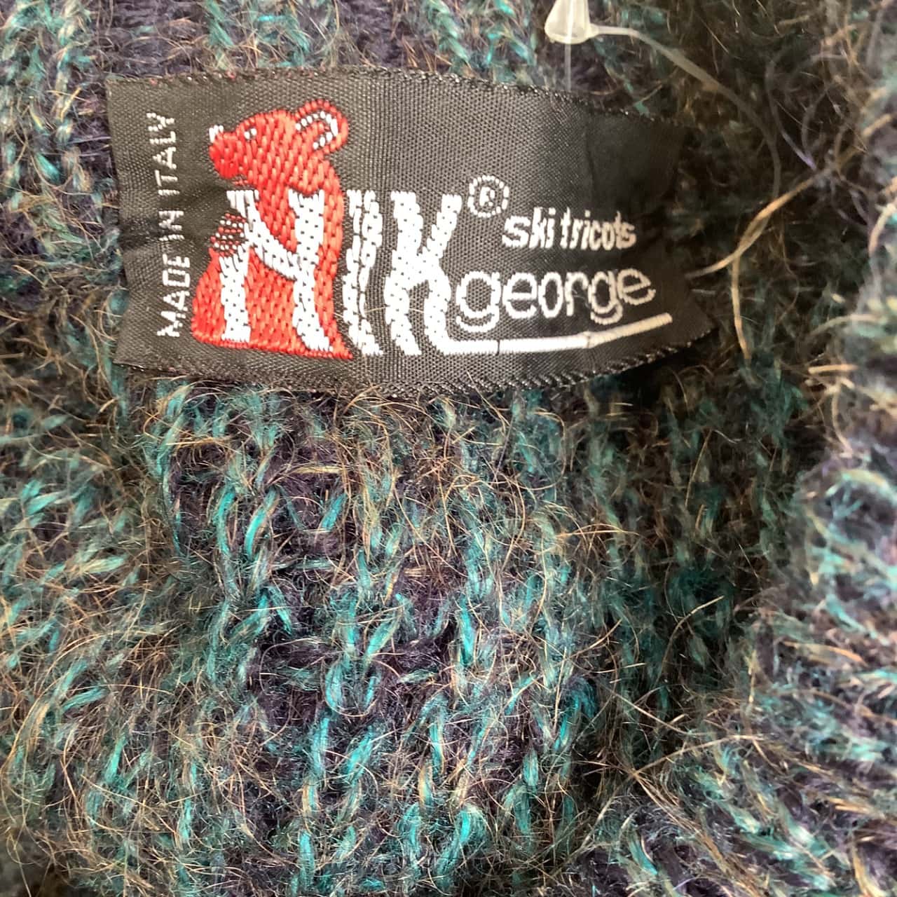 Vintage NIK George Ski Tricots Size L-XL Knit Cardigan Green / Black (s)