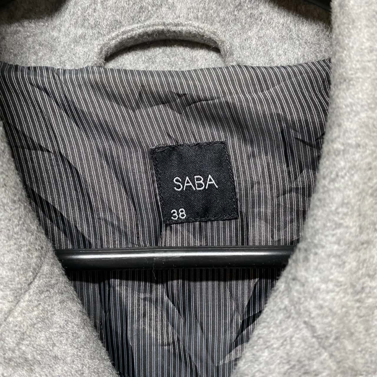 SABA Mens Size 38 Winter Jacket Grey (s)