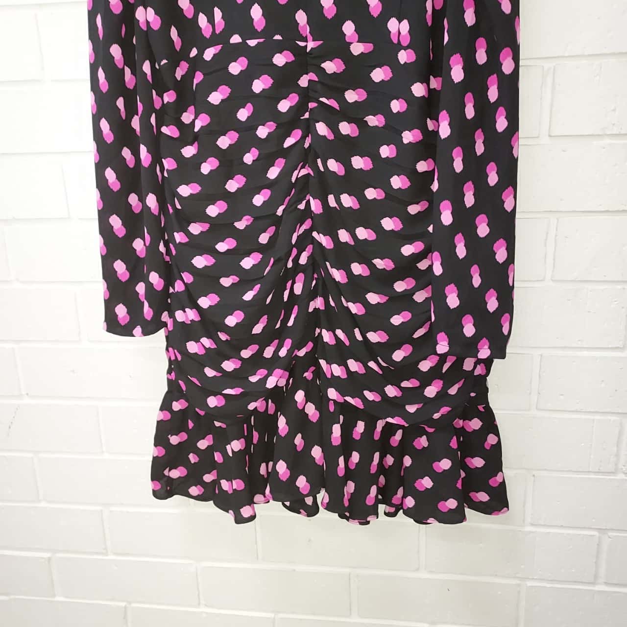 Sheike size 16 Purple / Pink Pattern Black Dress Dresses 100% Polyester ...